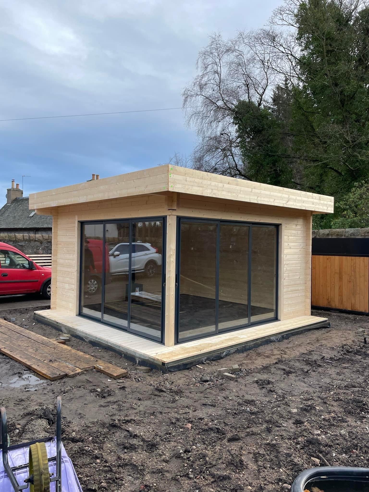 Log Cabin Installation in Greenock